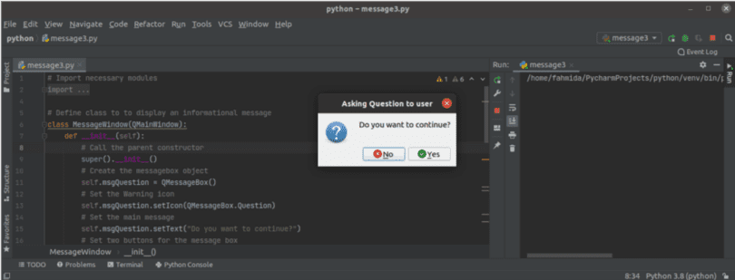 How to Use PyQt QMessageBox