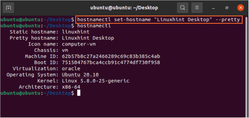Change Hostname On Ubuntu With GUI And CommandLine
