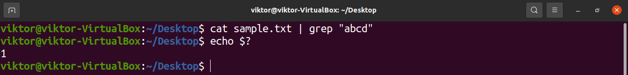 Linux Check Return Code
