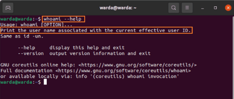 Whoami Command