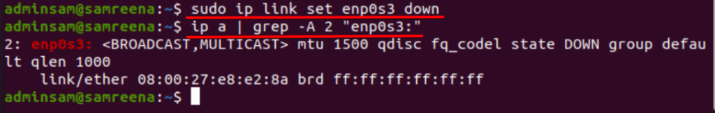 Ubuntu Enable And Disable The Network Interface 