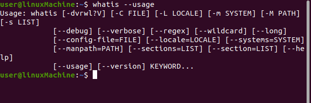 Whatis Command In Linux