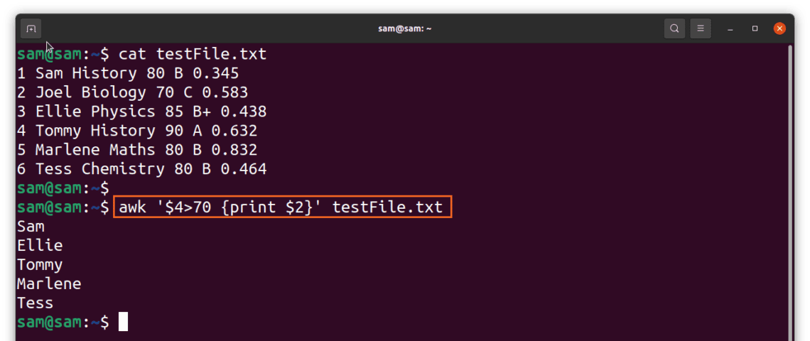 10 Awesome Awk Command Examples