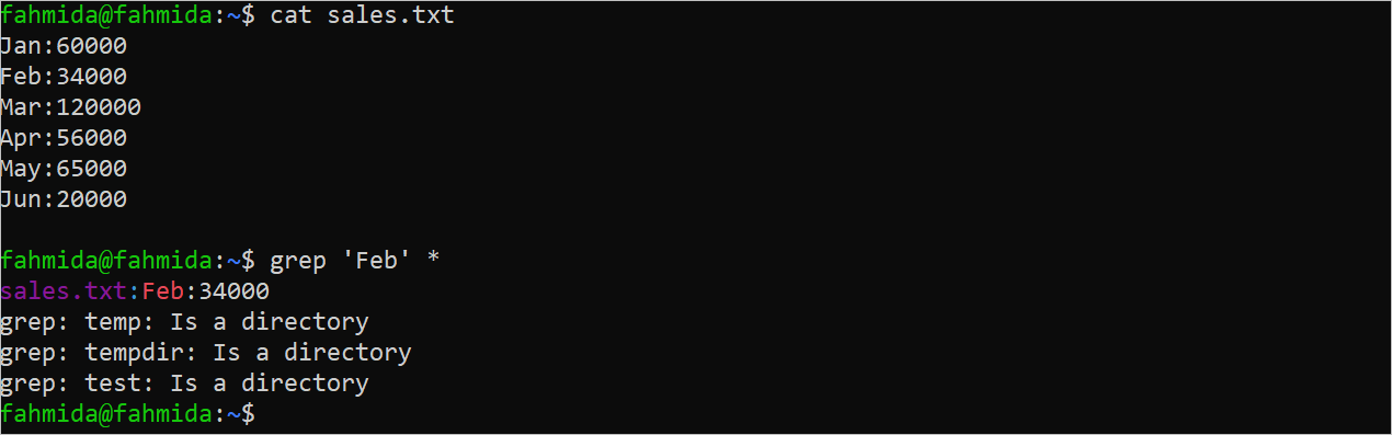 Recursive Grep Command To Search In The Directory