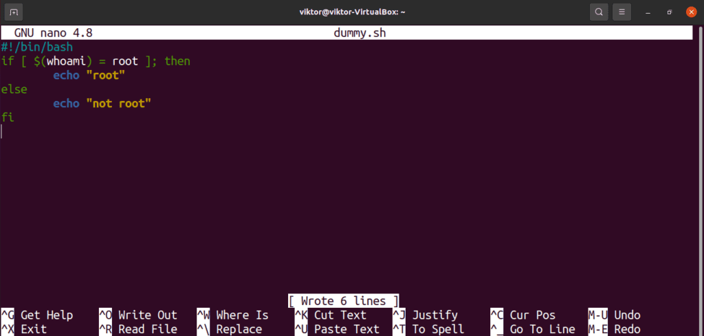 Bash Test Command