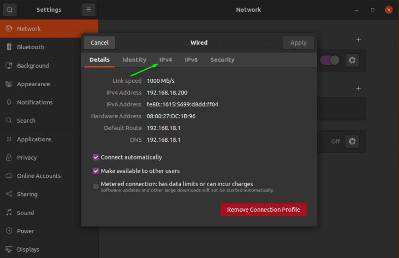 Ubuntu Linux Configuring Ip Address And Default Gateway