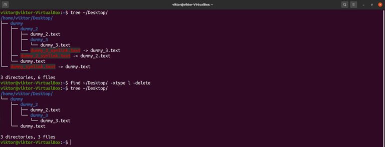 Remove or Delete Symbolic Link Linux