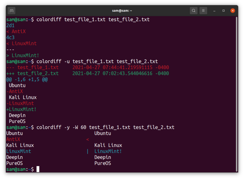 How to Compare Two Files in Linux