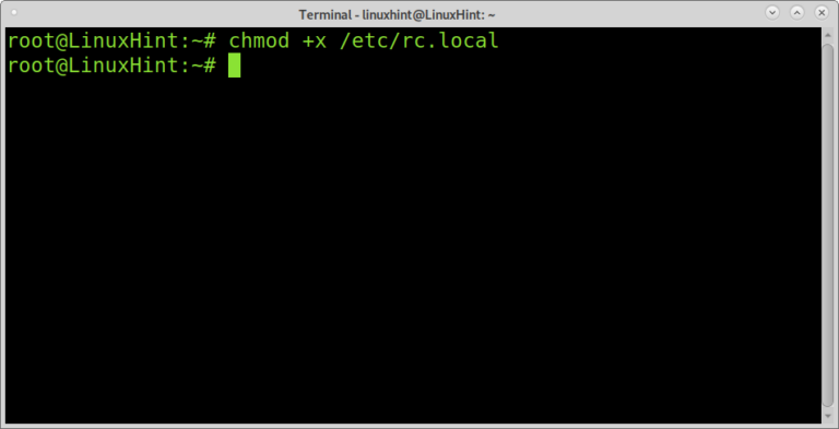How to use /etc/rc.local at boot