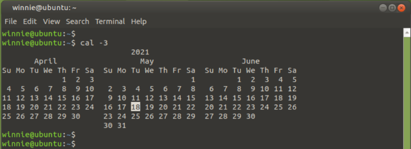The Linux Cal Command