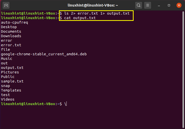 Redirect Stdout And Stderr To File