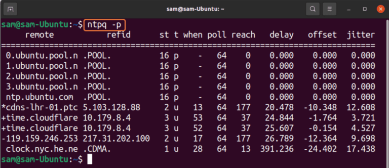 Commands to Sync Time with NTP Server in Linux