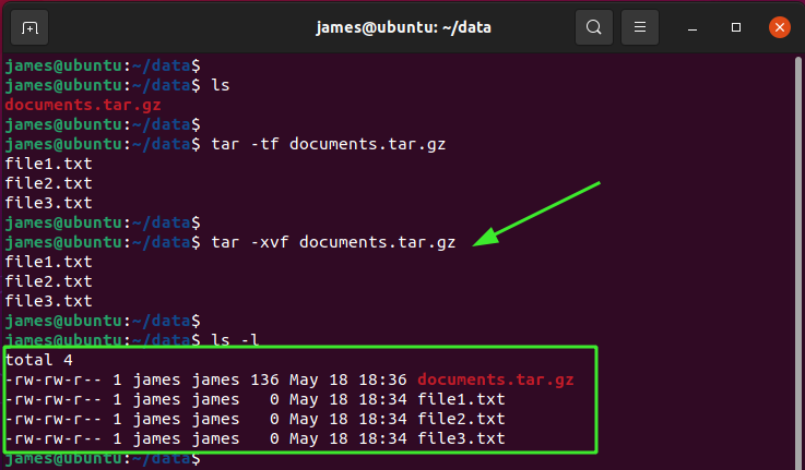 Linux Tar Command