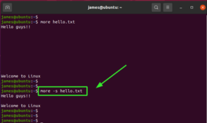Linux “more” Command with Examples