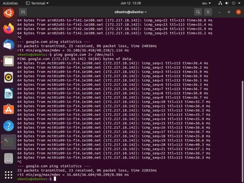 What exactly does 2>/dev/null do?