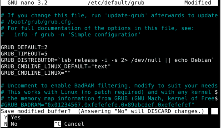 Change the grub boot order in Debian Linux