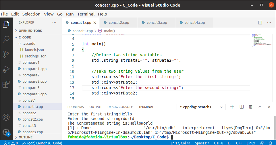 Zru ne Senzor Prechodn How To Append String In C Trojit Stretnutie Krem k