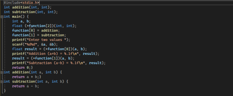 Function Pointers in C