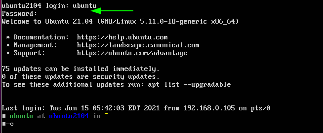 Linux Login As User Terminal