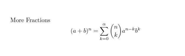 How Do You Write Fractions In LaTex