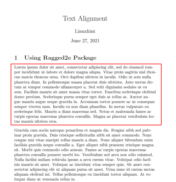 How To Align Text And Formulates In LaTeX