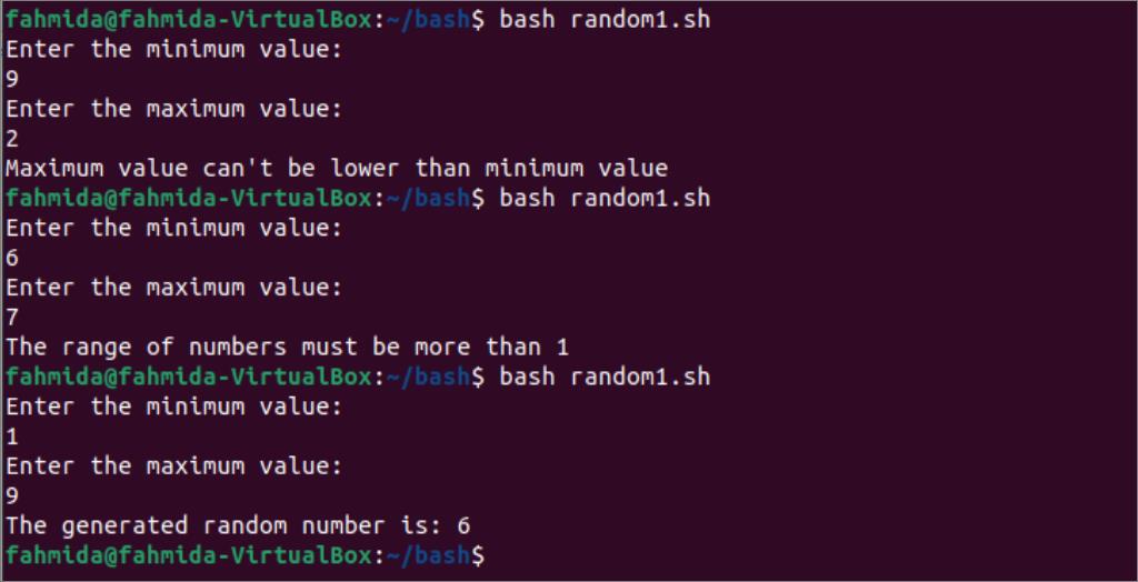 Generate A Random Number In Bash