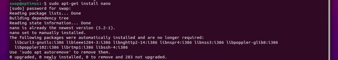 Nano Editor, How to Guide for Beginners