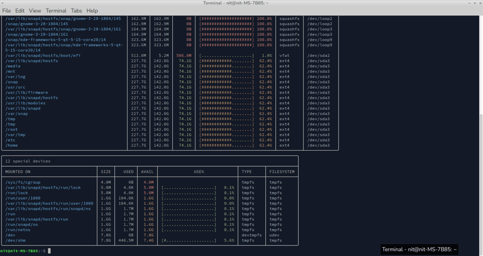 How to Use Duf Command in Linux