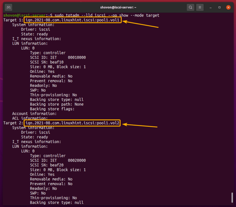How to Share ZFS Volumes via iSCSI