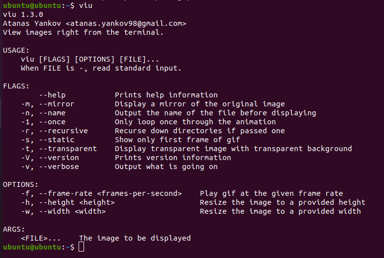 Show Image In Terminal Ubuntu