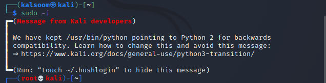  Kali Linux root 