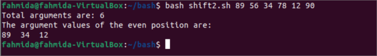 Use of `shift` command in bash