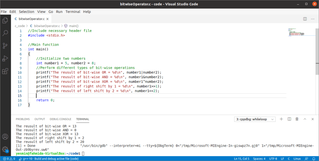 40 C programming examples