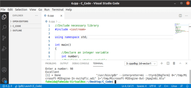 C++ Programming examples