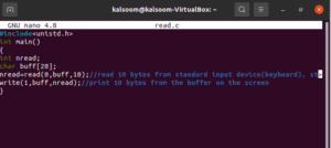 Read System Call in C
