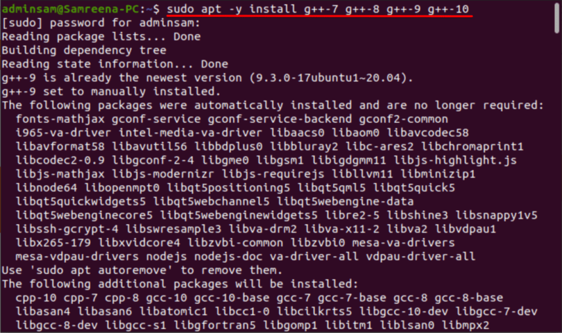 Install and Use G++ on Ubuntu