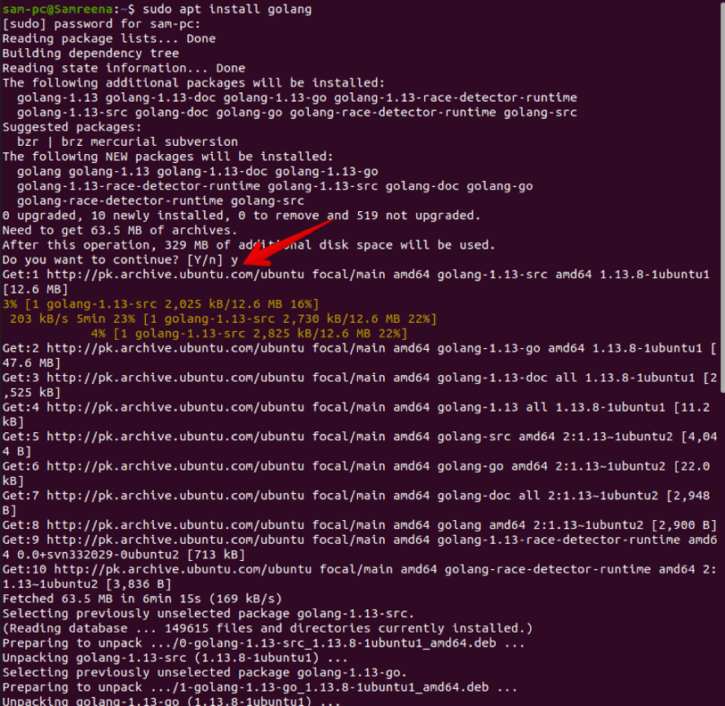 How to install Go on Ubuntu