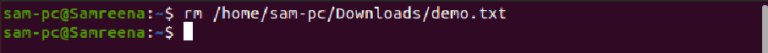 How To Delete A File In Ubuntu