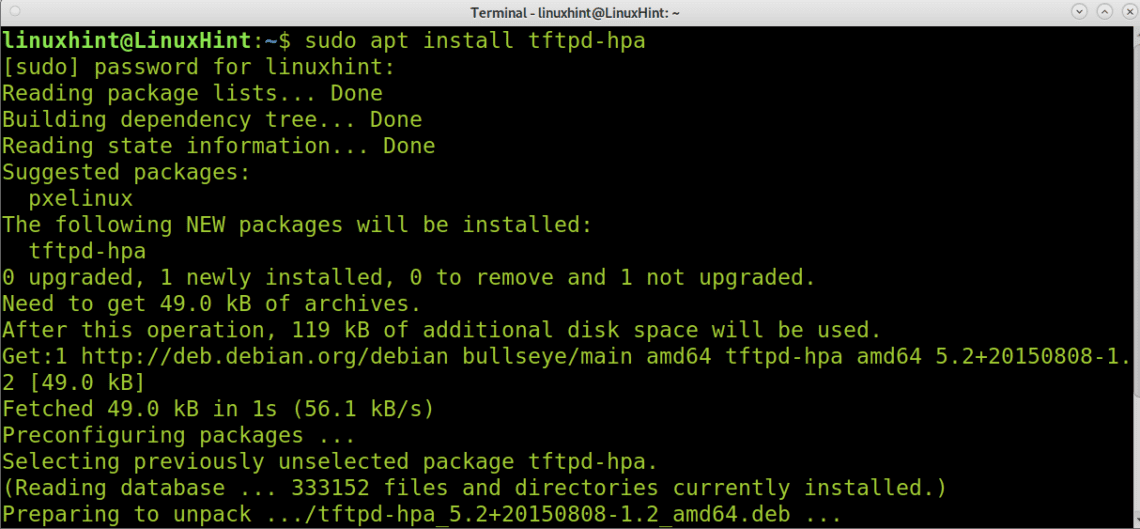How To Install Tftp Server On Debian 11