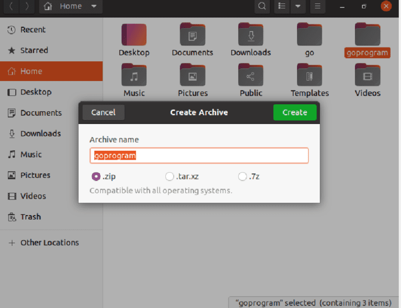 how-to-zip-a-folder-in-ubuntu