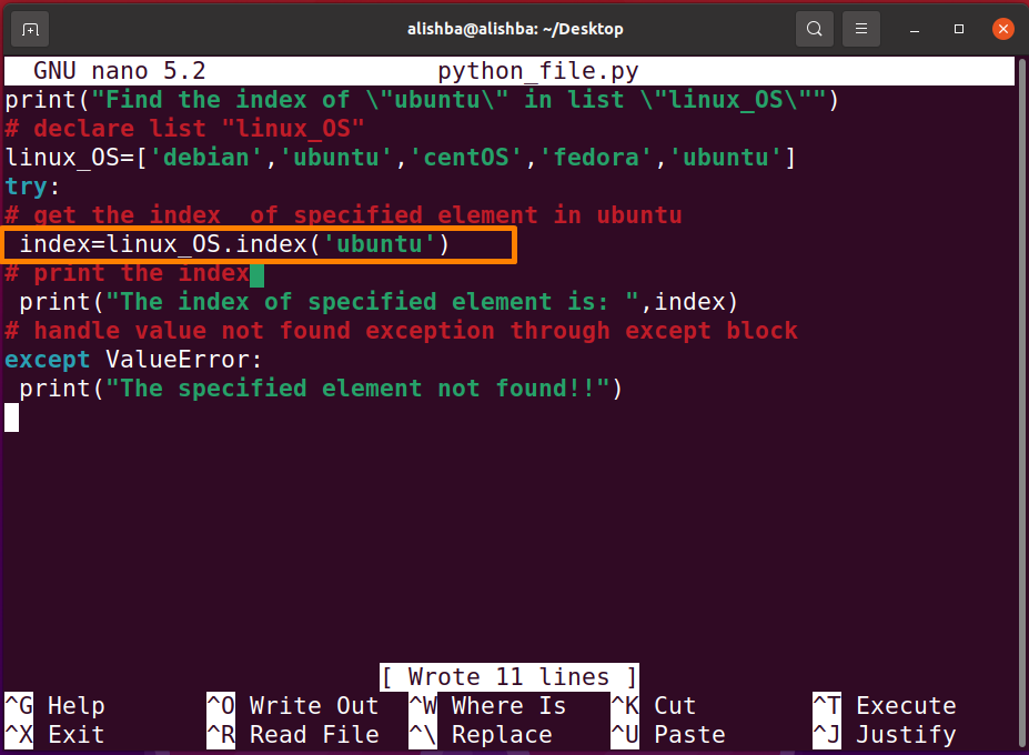 How To Get The Position Of Element In A List In Python