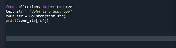 Python Count Characters in String