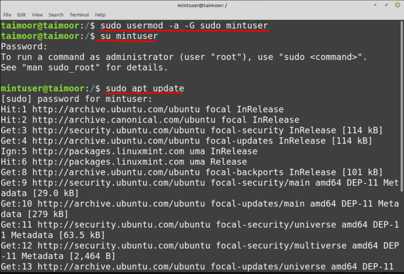 How To Add A User On Linux Mint