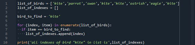 python-finds-the-index-of-all-occurrences-in-a-list