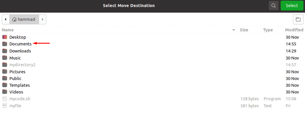 How to move a directory in Linux