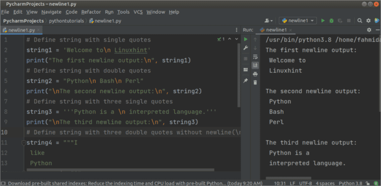Print A Newline In Python