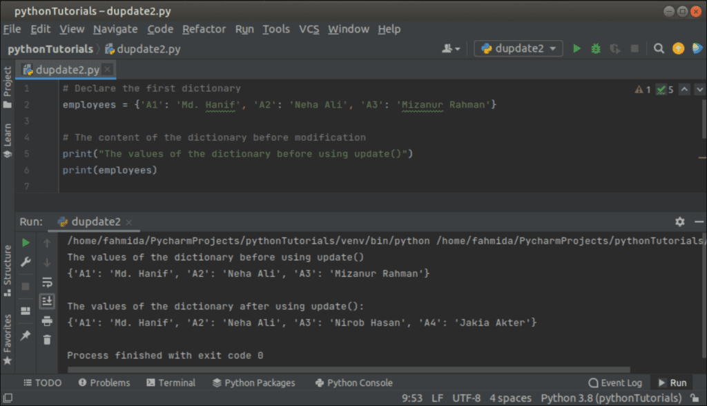 Python Dictionary Update Method python-dictionary-update-method