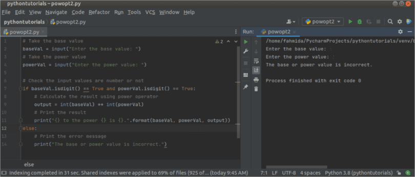 Python power operator