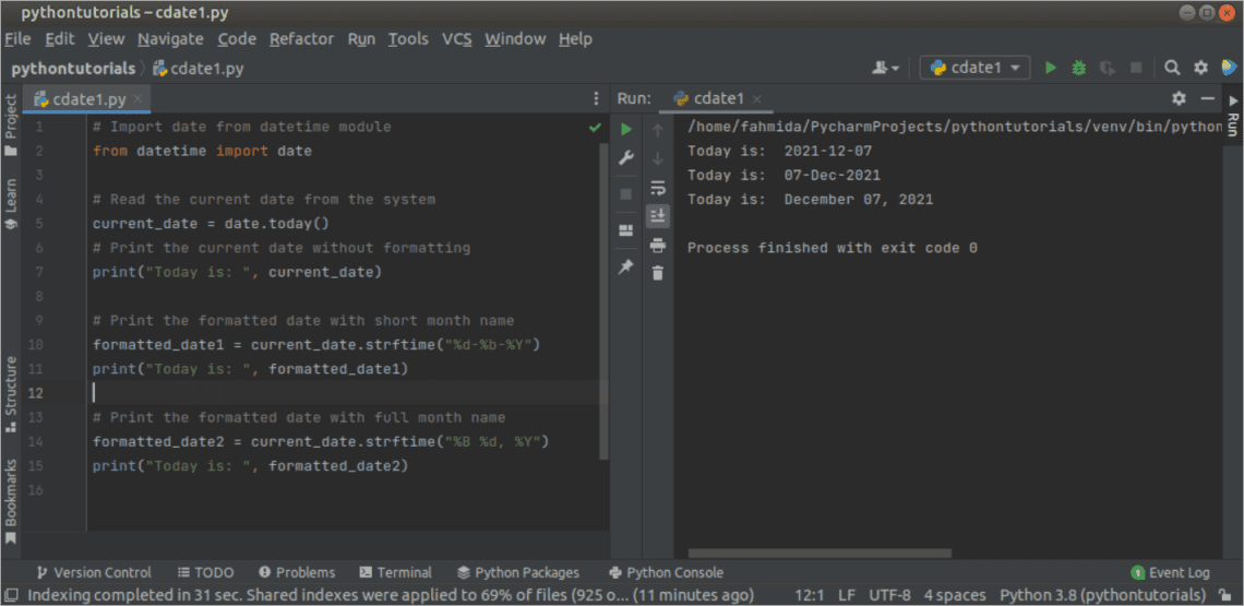 Get Current Date In Python