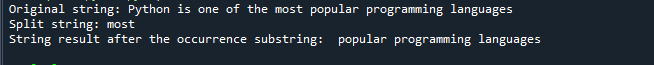 Python Substring After Character